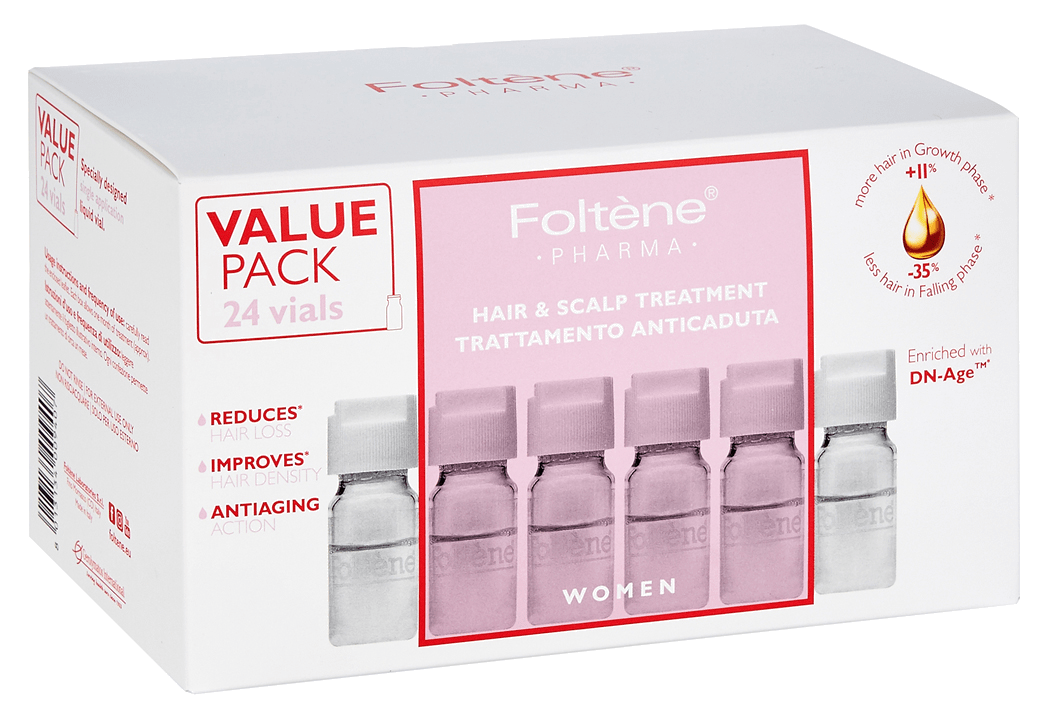 HAIR & SCALP TREATMENT | WOMEN | 24 VIALS | VALUE PACK - Foltene® Pharma